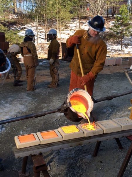 Iron Pour image example b - Kingsport Cultural Arts